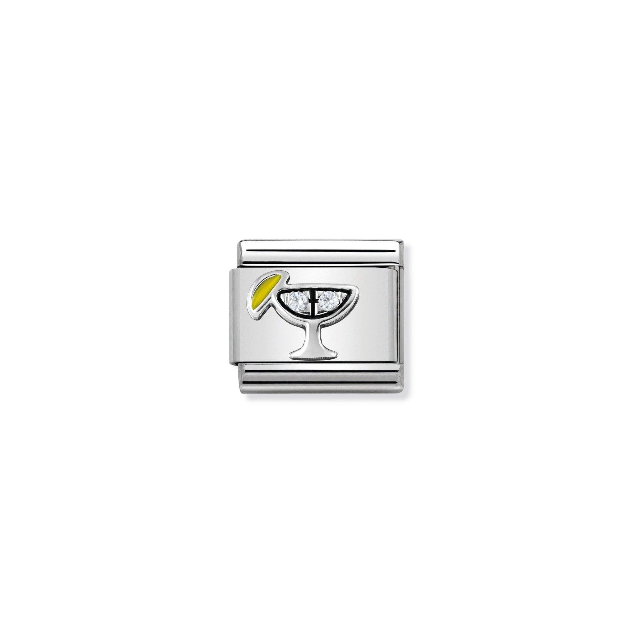 Composable Cl Symbols Steel , Cubic Zirconia And 925 Sterling Silver C