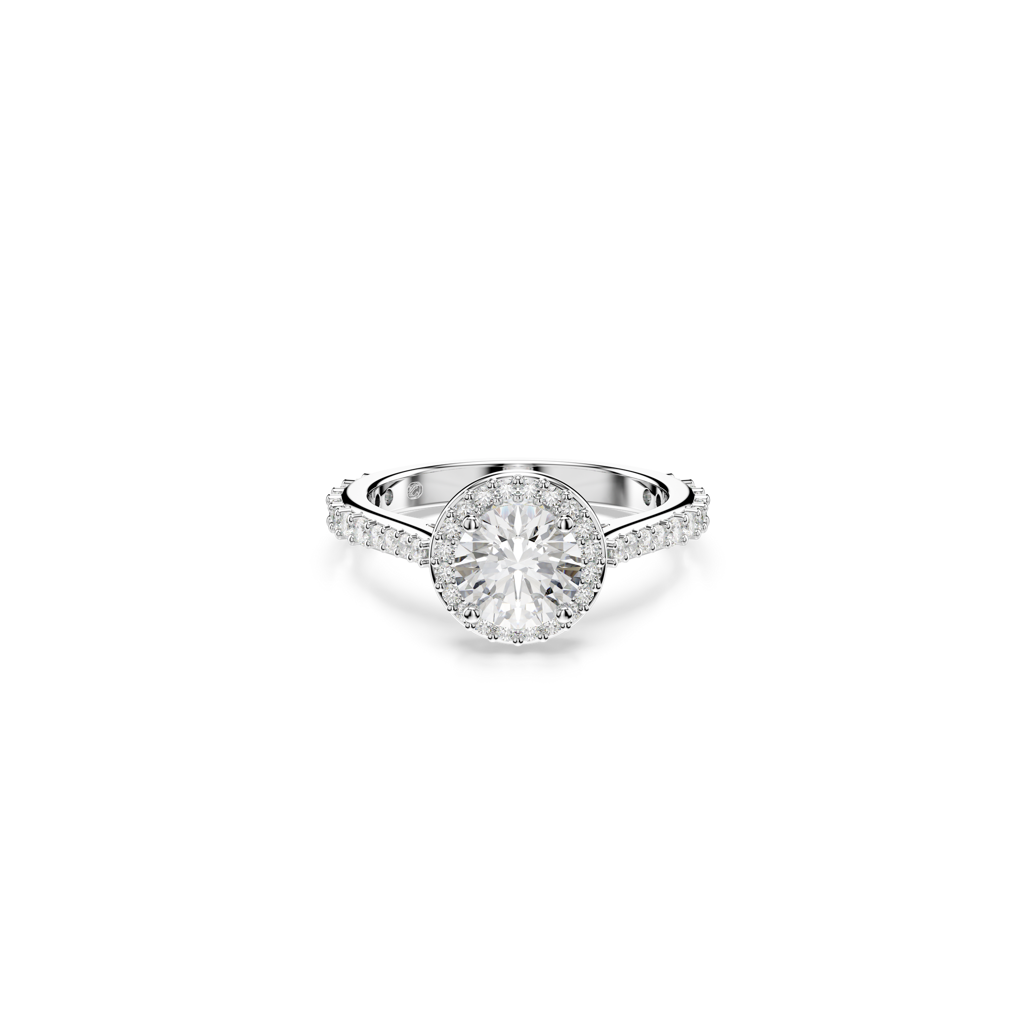 Swarovski Una Angelic ring, Round cut, White, Silver-tone finish 5717927