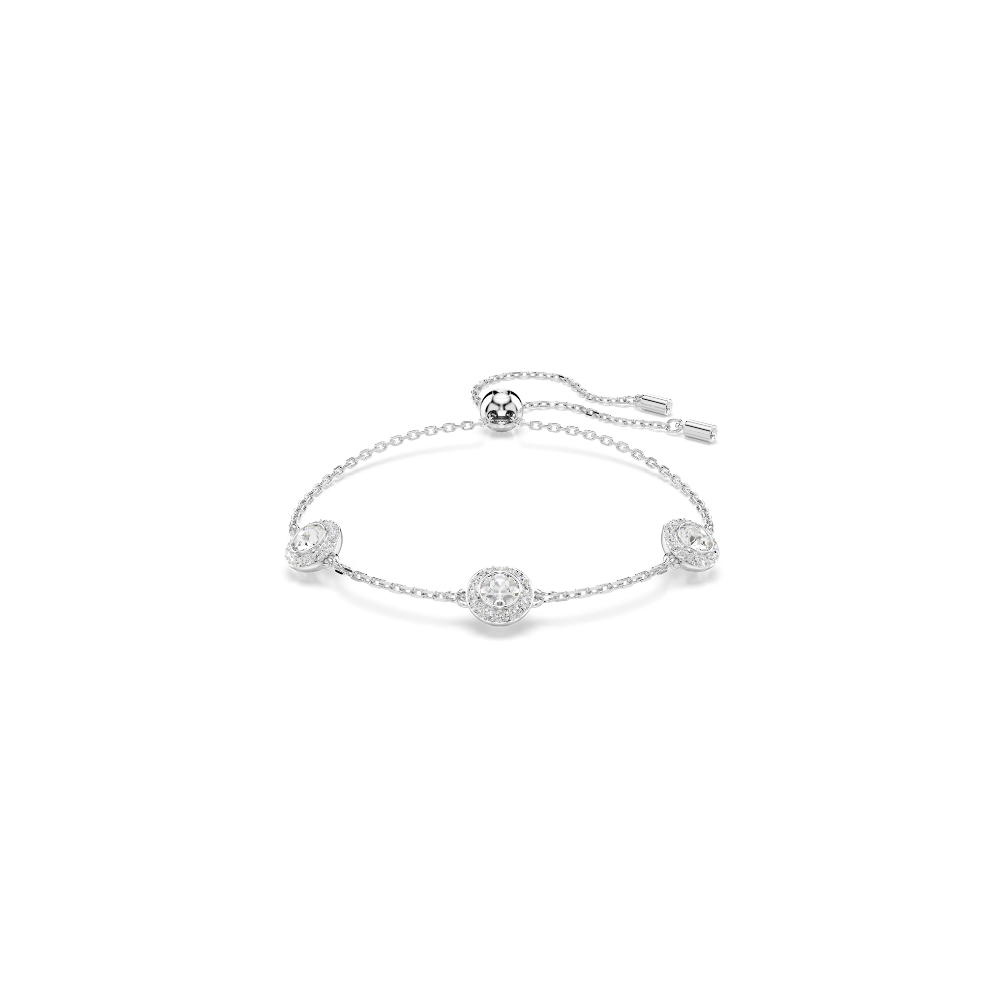 Swarovski Una Angelic bracelet, Round cut, Double sided motifs, White ...